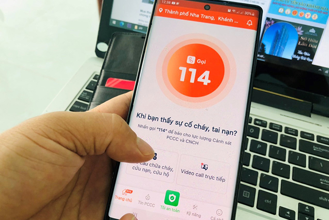 Fire alarm 114 app conveniences - Khanh Hoa News