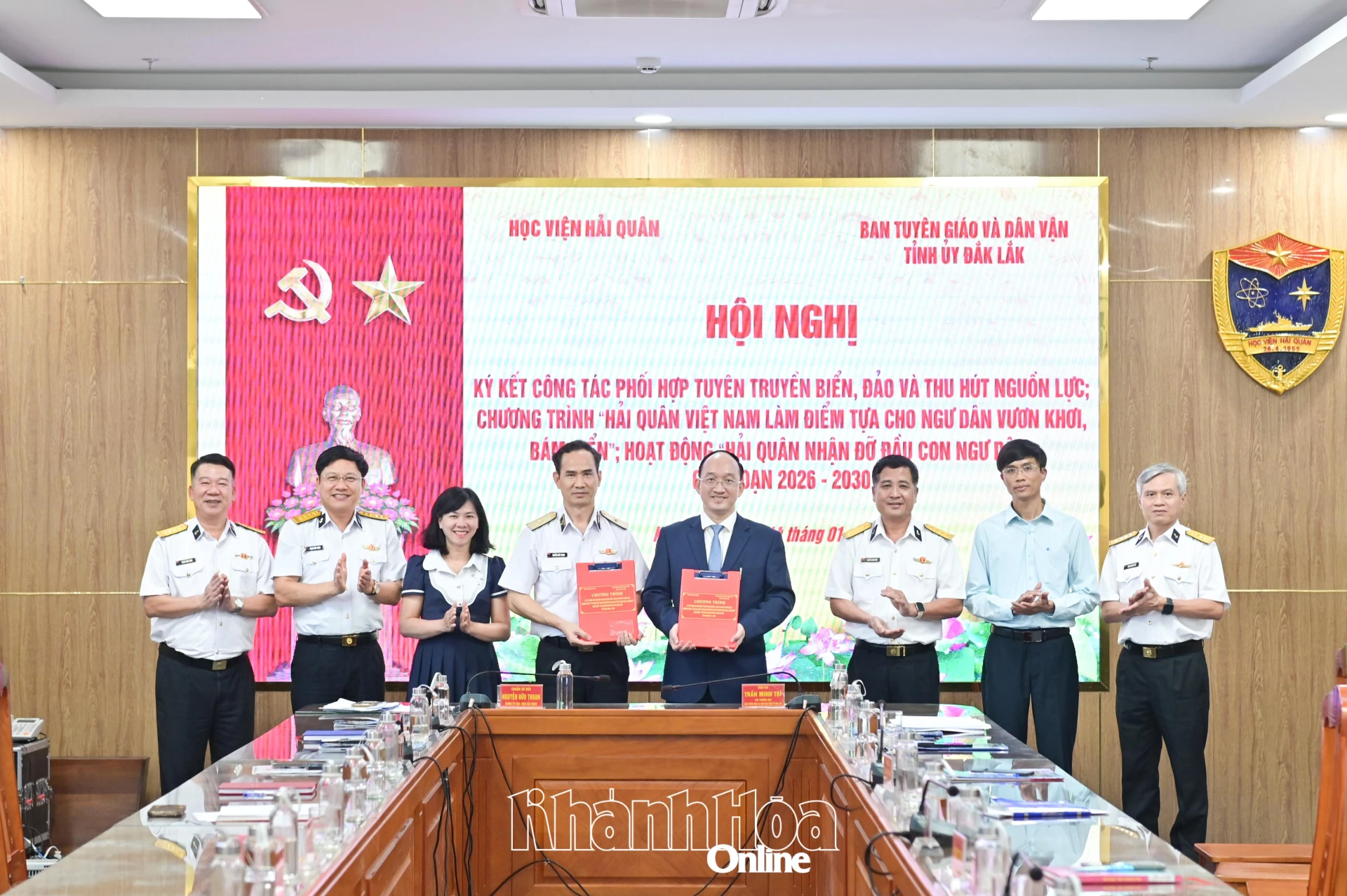 Học viện Hải quân ký kết phối hợp tuyên truyền với tỉnh Đắk Lắk - Báo ...